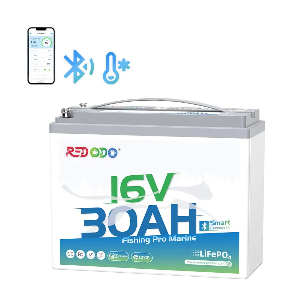 Redodo 16V Fish Finder Batteries: Portable, Safe, Fast Charging
