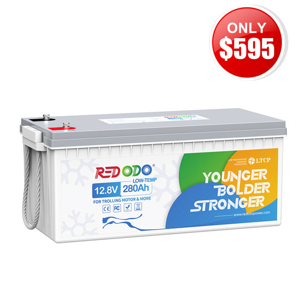 【Only $659】Redodo 12V 280Ah Lithium Battery with Low Temp Cut-off